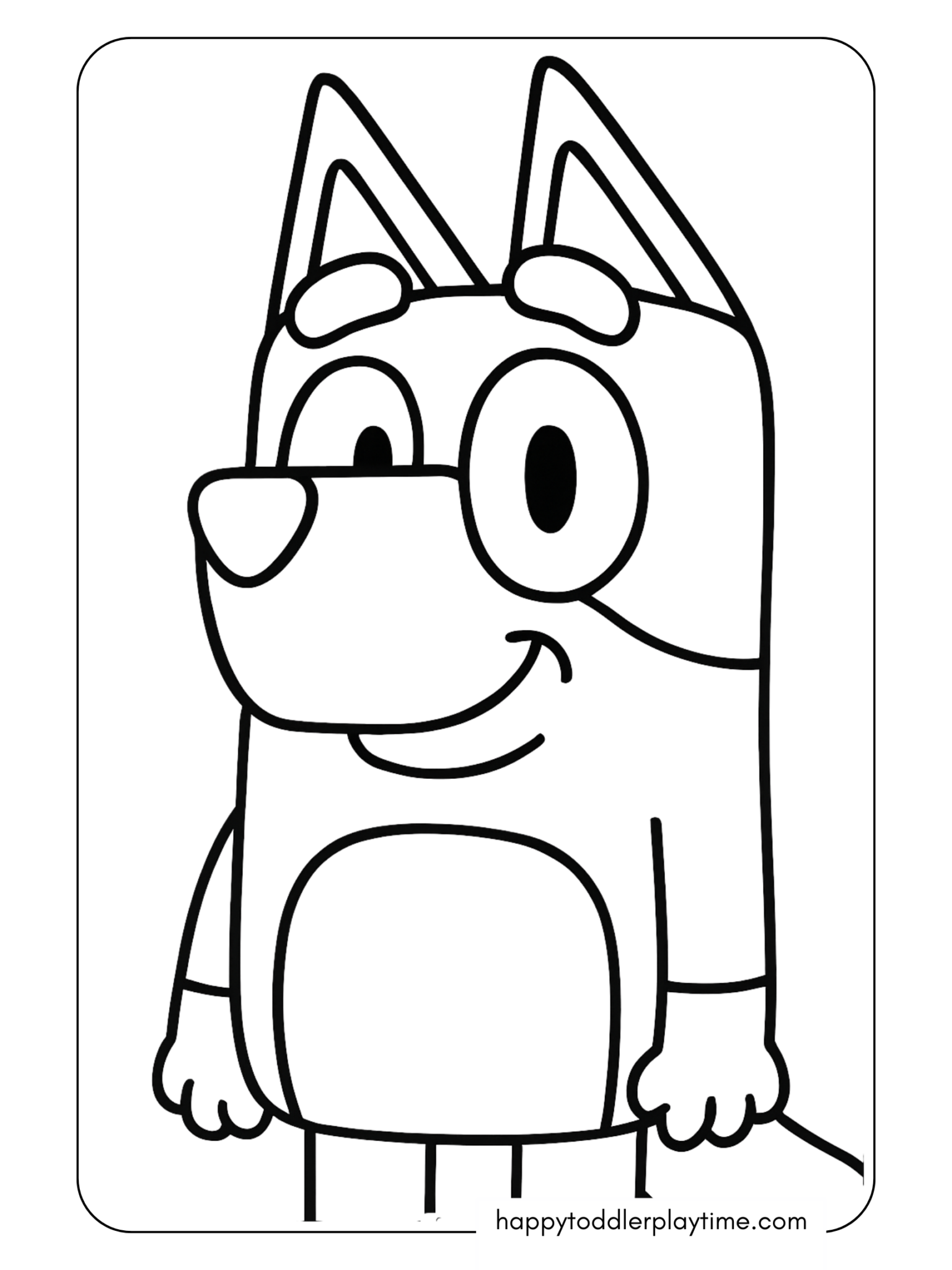 Free Bluey Coloring Pages - Happy Toddler Playtime