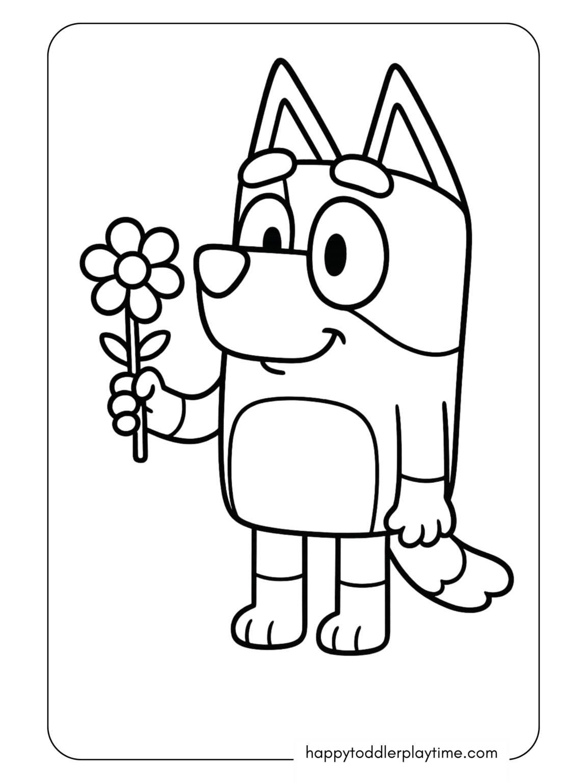 Free Bluey Coloring Pages - Happy Toddler Playtime