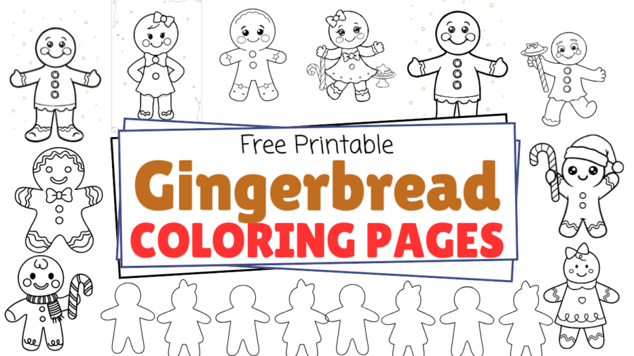 Gingerbread Coloring Pages (Free Printable) - Happy Toddler Playtime