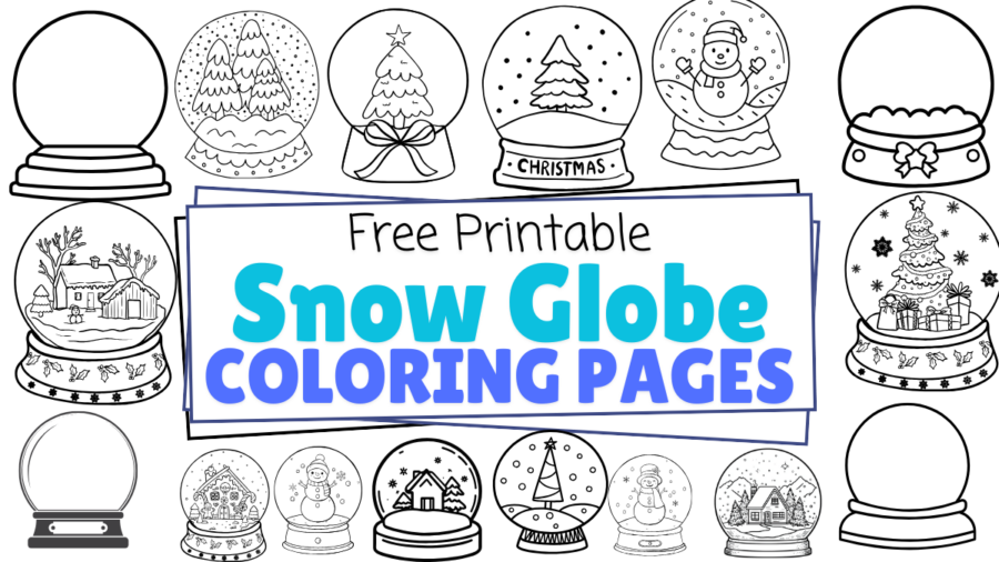 15+ Snow Globe Coloring Pages (Free Printable) - Happy Toddler Playtime