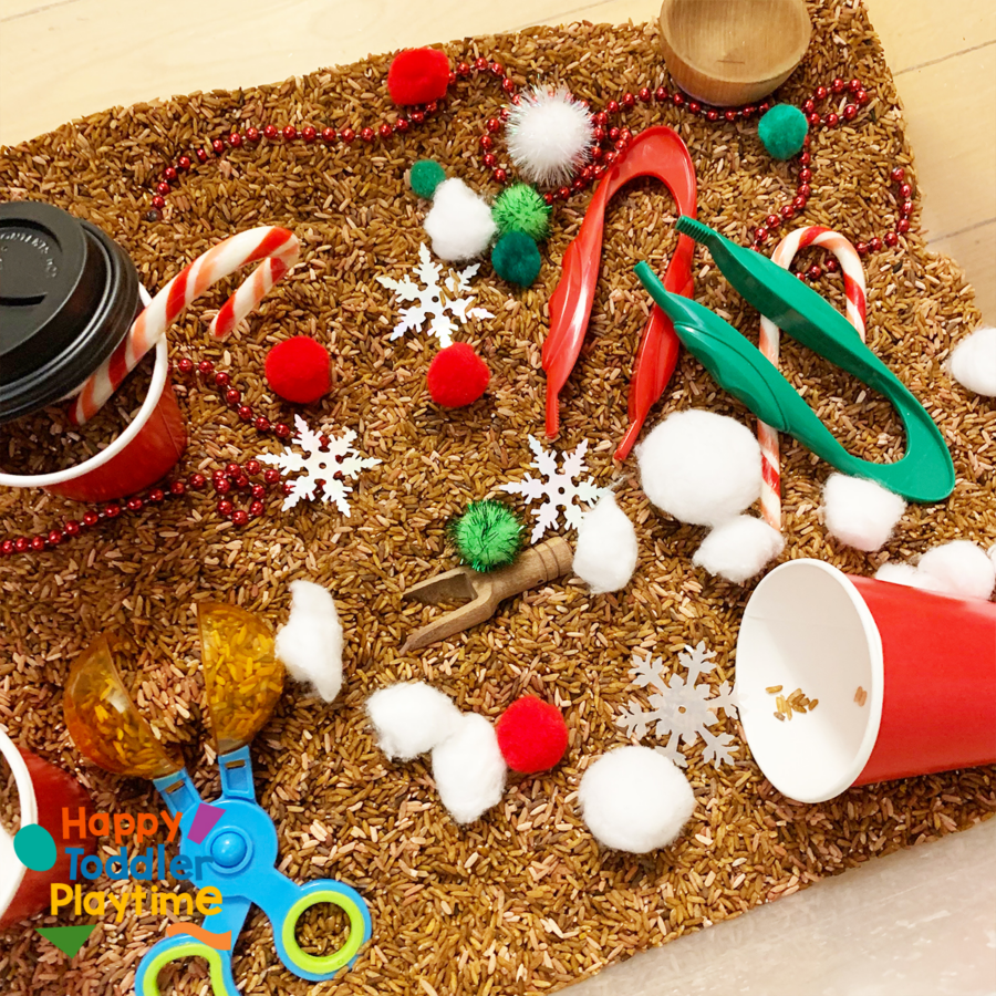 18 Simple Christmas Sensory Bins for Toddlers - Happy Toddler Playtime