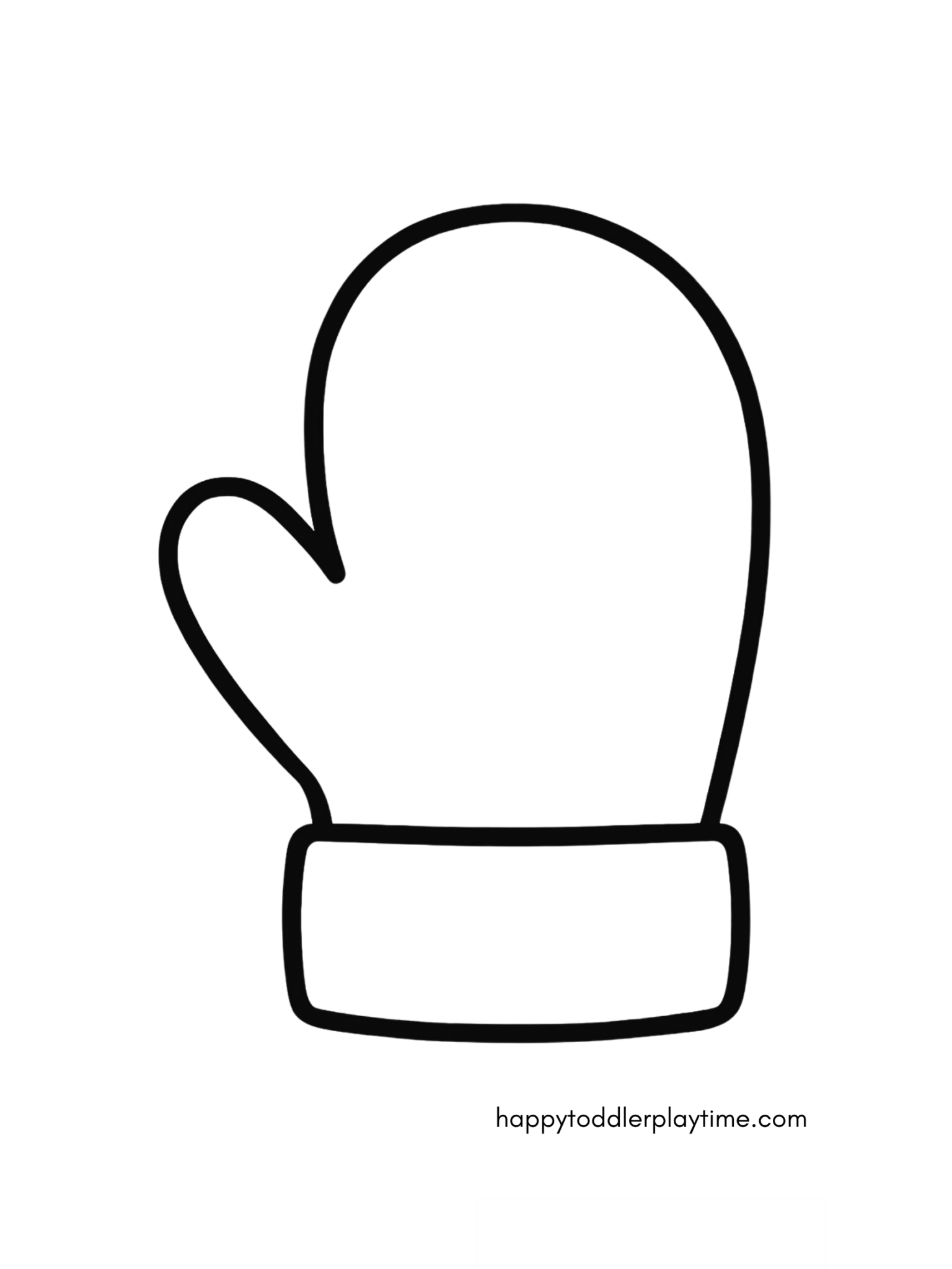Winter Mitten Templates (Free Printables) - Happy Toddler Playtime