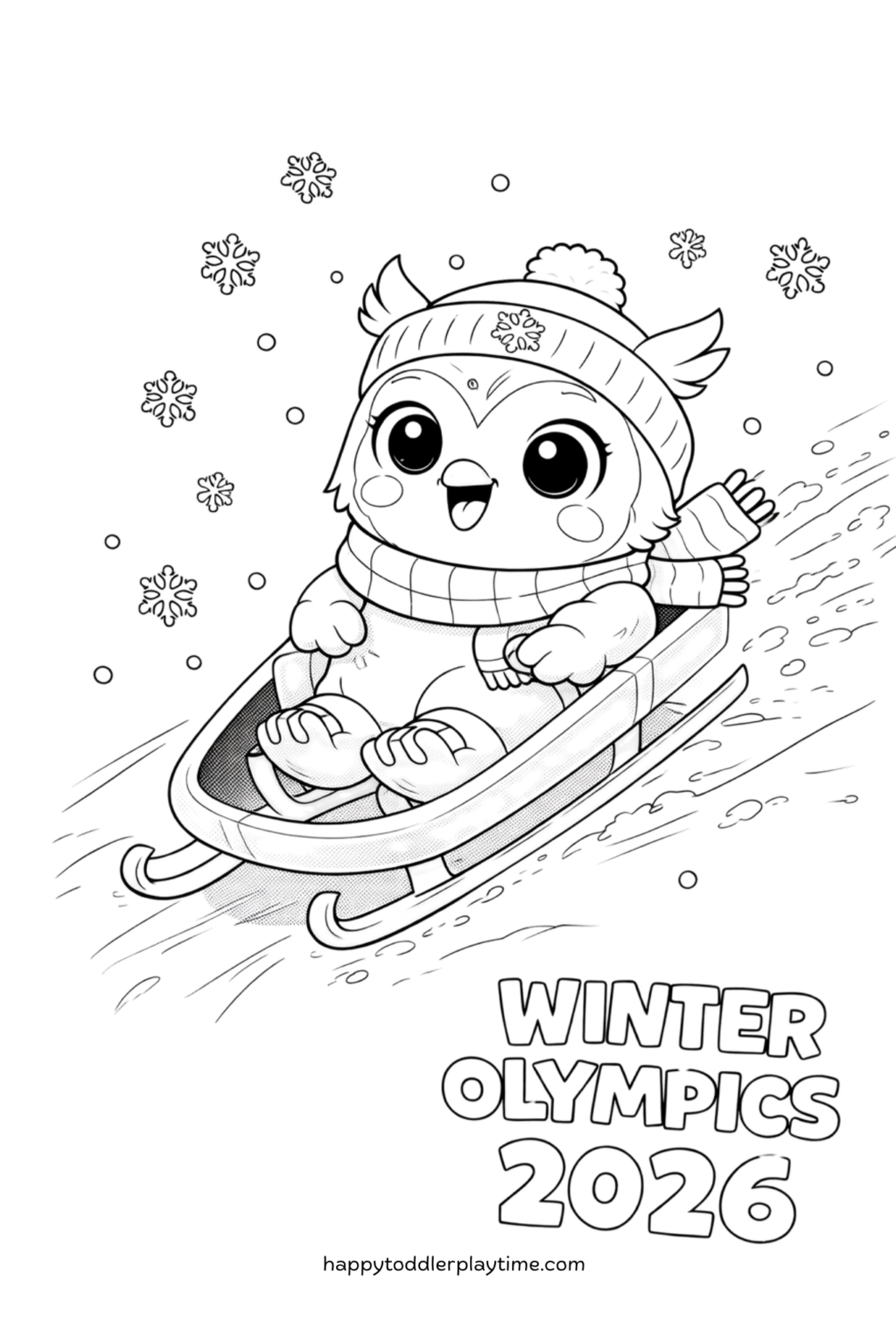 Winter Olympics Coloring Pages (Free Printable) - Happy Toddler Playtime