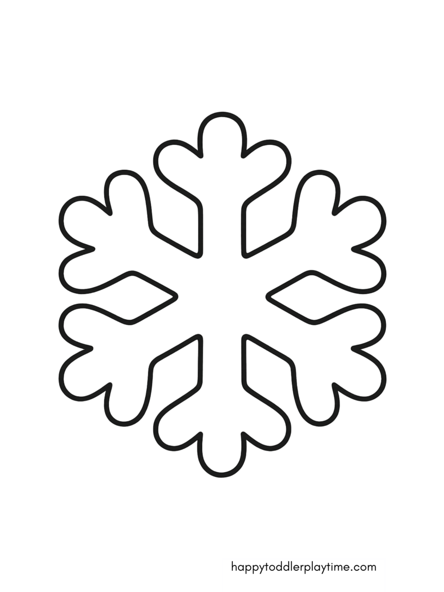 Snowflake Templates (Free Printable) - Happy Toddler Playtime