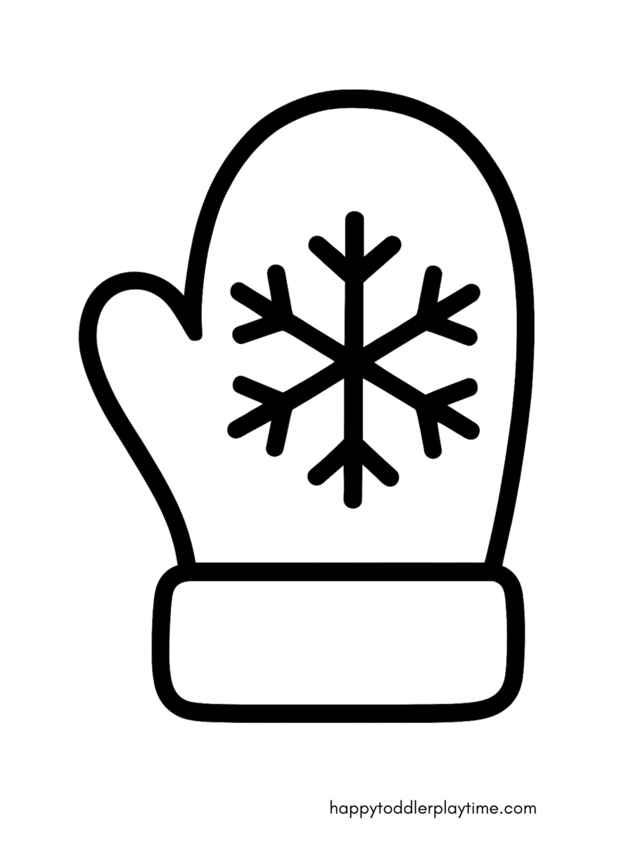 Winter Mitten Templates (Free Printables) - Happy Toddler Playtime