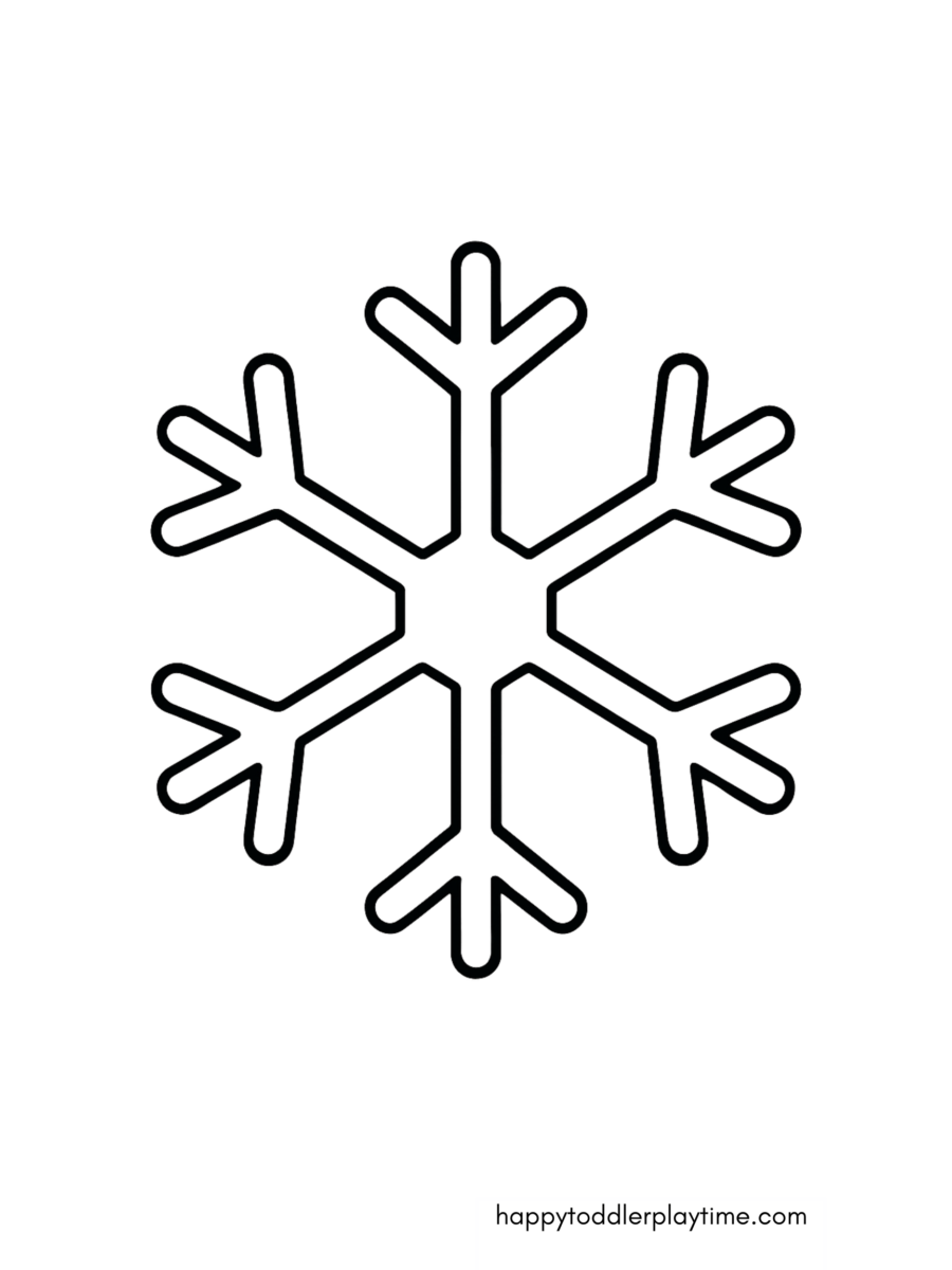Snowflake Templates (Free Printable) - Happy Toddler Playtime