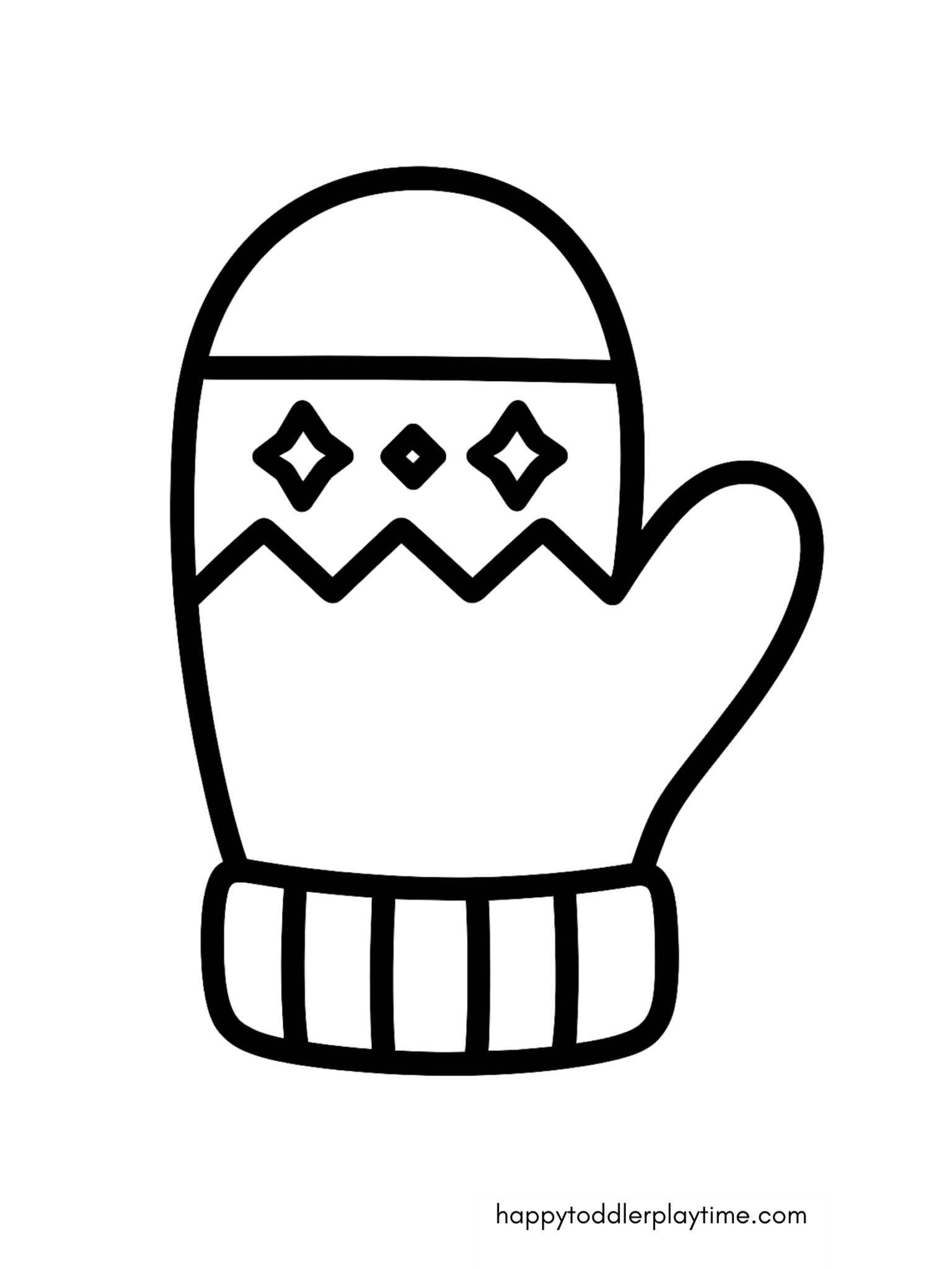 Winter Mitten Templates (Free Printables) - Happy Toddler Playtime