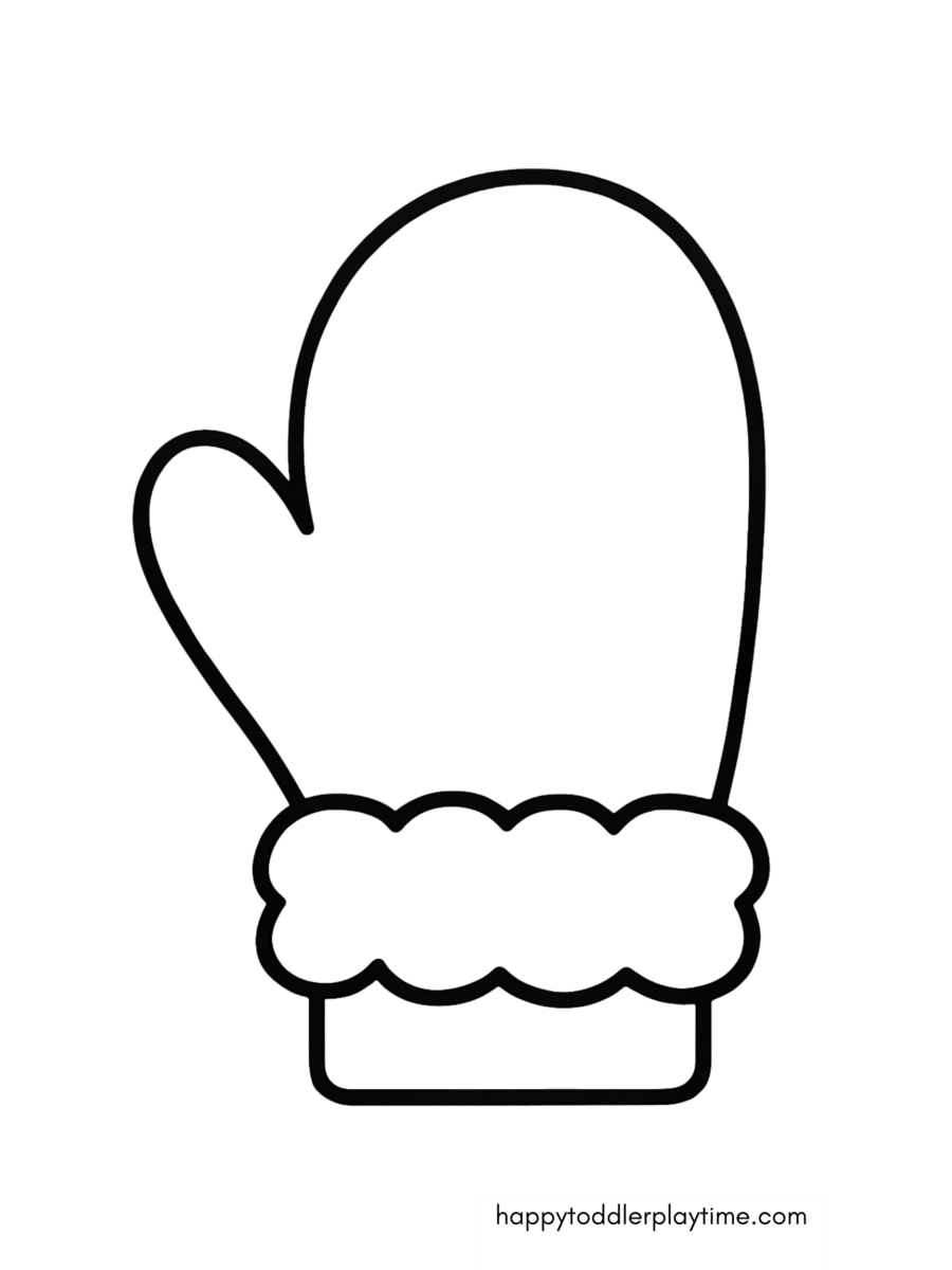 Winter Mitten Templates (Free Printables) - Happy Toddler Playtime
