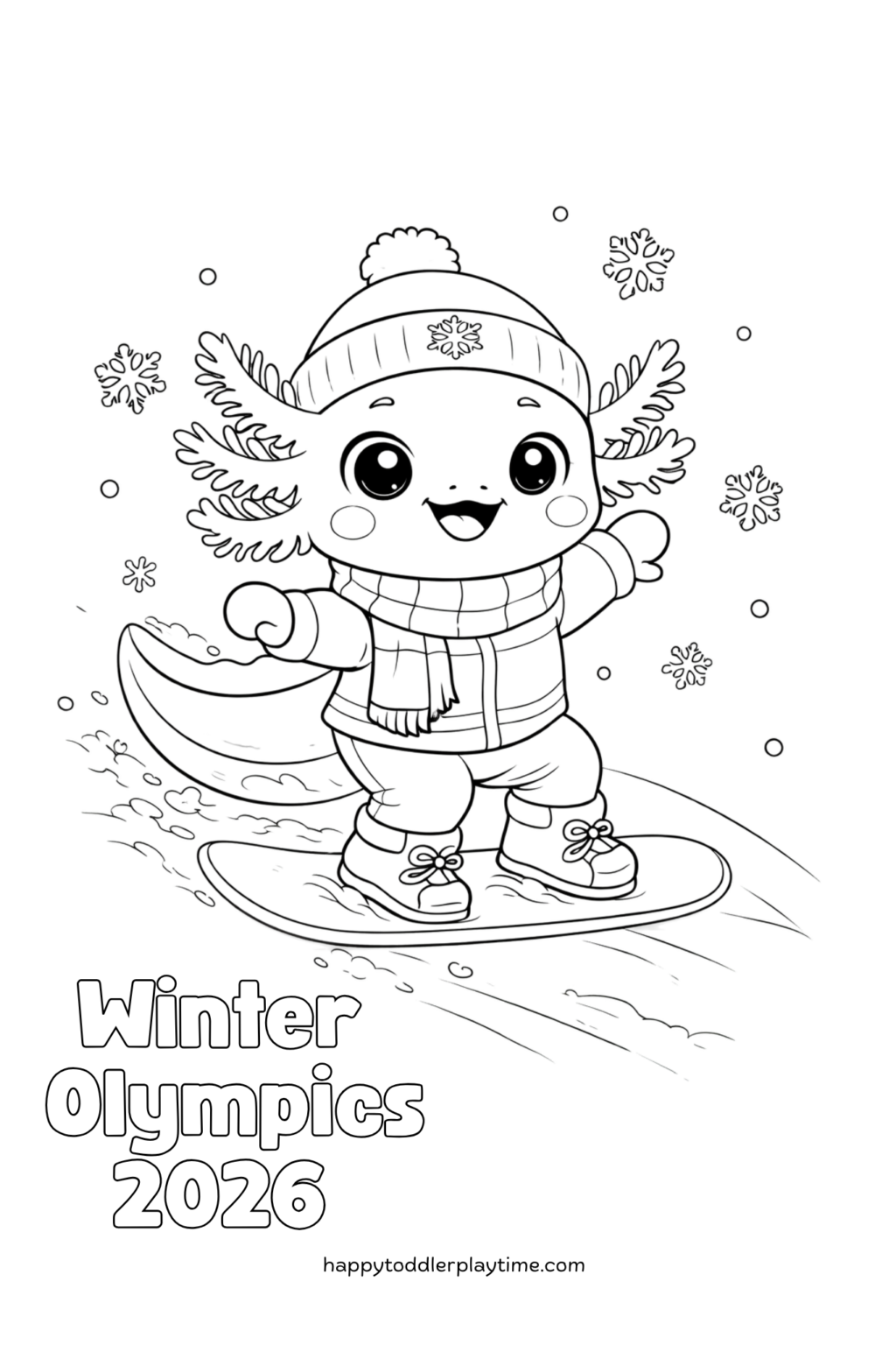 Winter Olympics Coloring Pages (Free Printable) - Happy Toddler Playtime