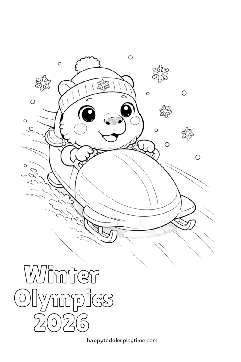 Winter Olympics Coloring Pages (Free Printable) - Happy Toddler Playtime
