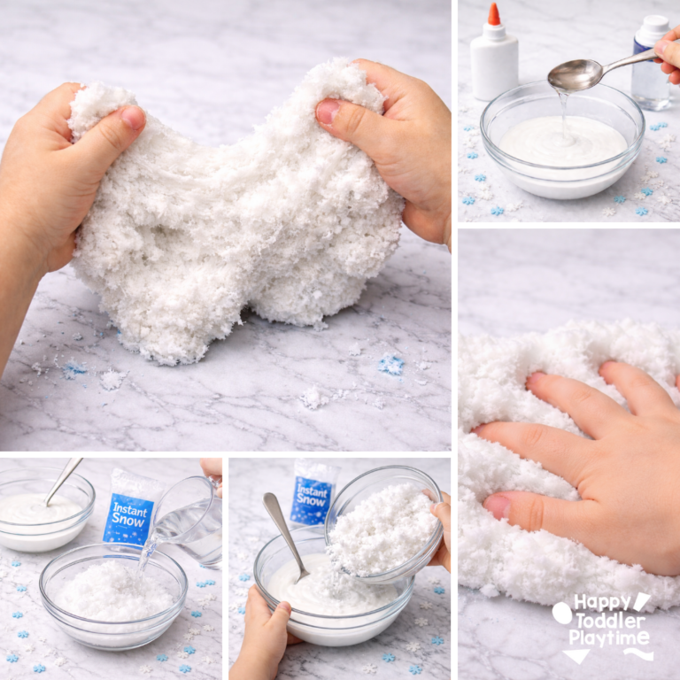 Fluffy Snow Slime: The Ultimate Winter Sensory Activity for Kids ...