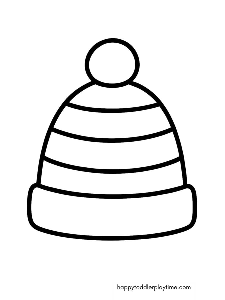 Winter Hat Templates (Free Printable) - Happy Toddler Playtime