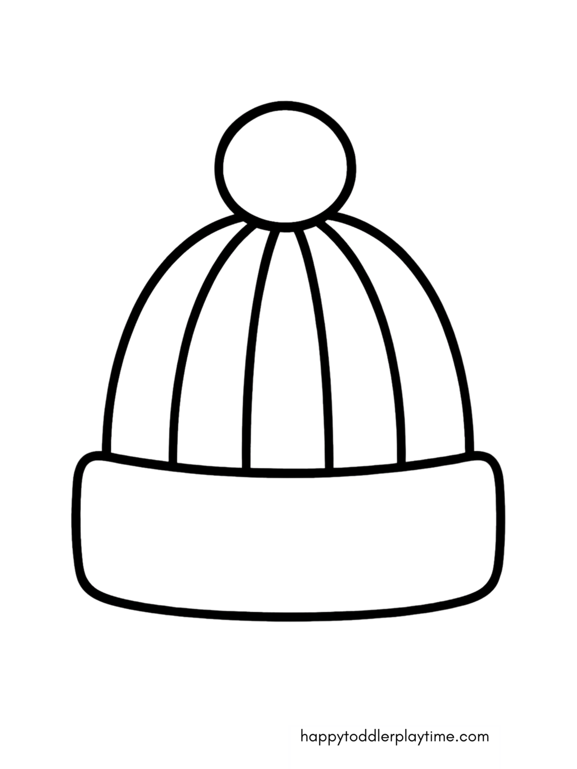 Winter Hat Templates (Free Printable) - Happy Toddler Playtime