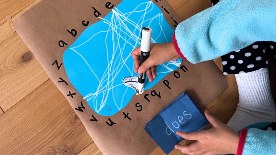 Ice Skating Sight Word Activity - Happy Toddler Playtime