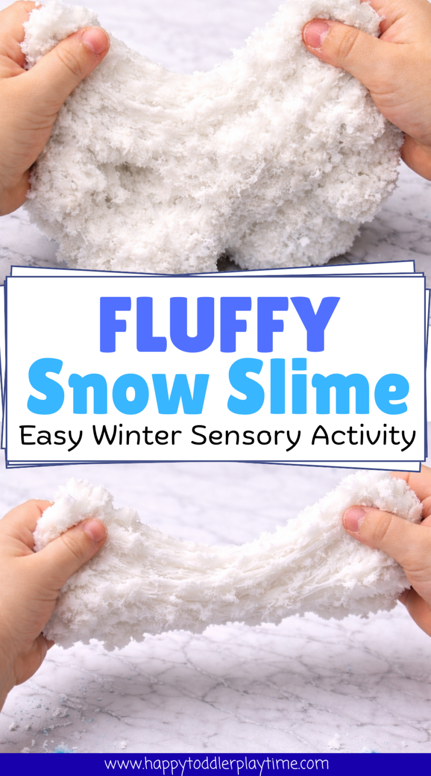 Fluffy Snow Slime: The Ultimate Winter Sensory Activity for Kids ...