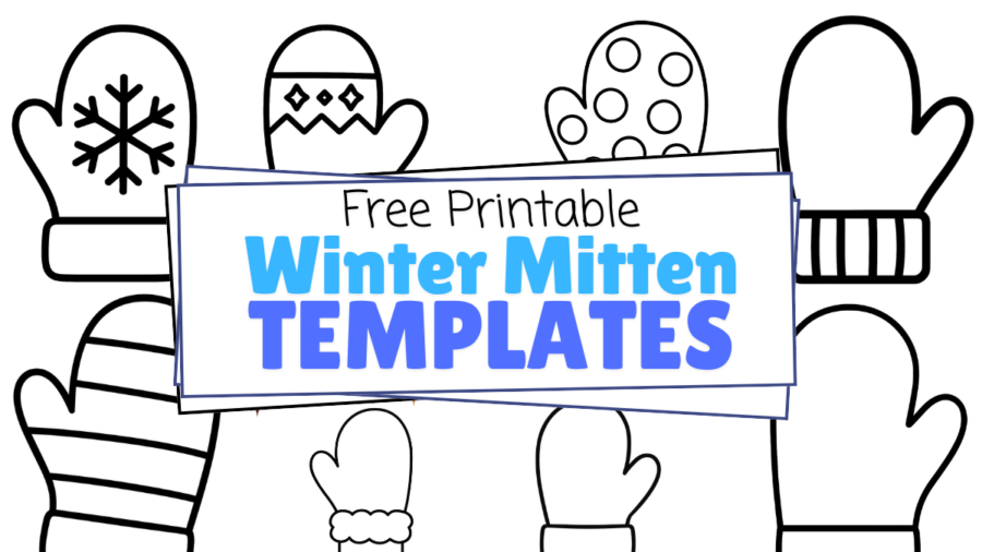 Winter Mitten Templates (Free Printables) - Happy Toddler Playtime