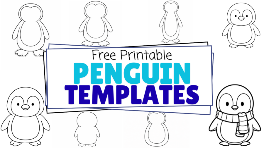 Penguin Templates (Free Printables) - Happy Toddler Playtime