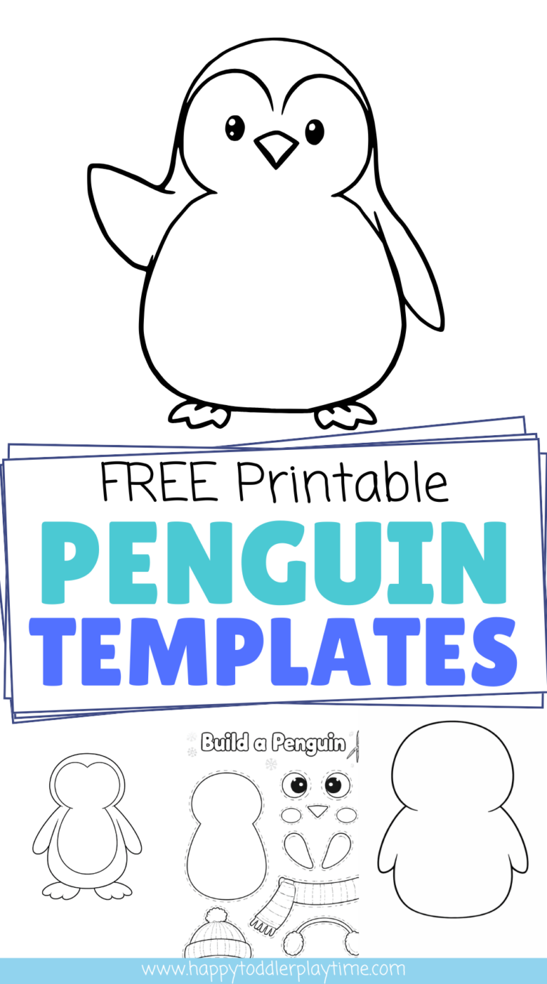 Penguin Templates (Free Printables) - Happy Toddler Playtime