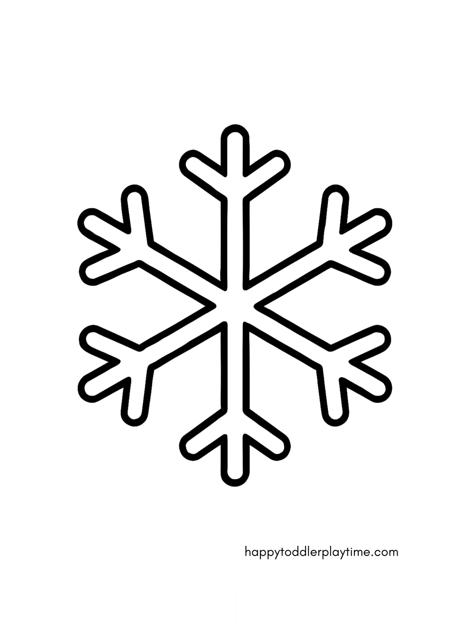 Snowflake Templates (Free Printable) - Happy Toddler Playtime