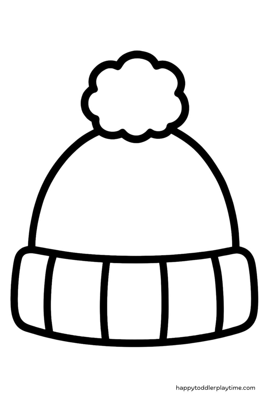 Winter Hat Templates (Free Printable) - Happy Toddler Playtime