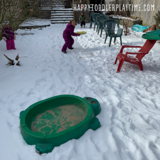 The Best Winter Backyard Obstacle Course for Kids - Happy Toddler Playtime