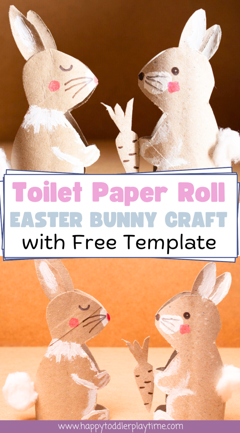 Toilet Paper Roll Easter Bunny Craft - Happy Toddler Playtime