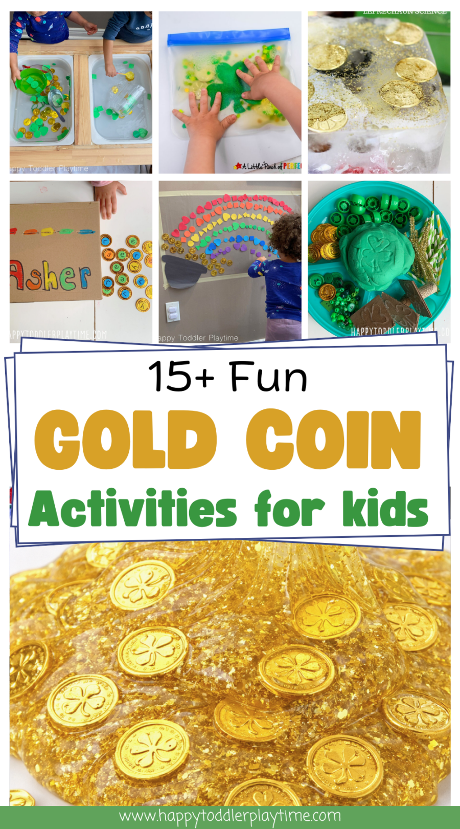 15+ Gold Coin Activities for Kids - Happy Toddler Playtime