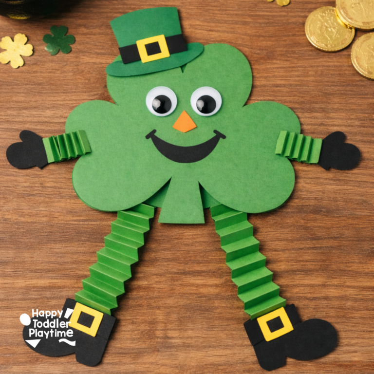9 Shamrock Crafts for St. Patrick's Day - Happy Toddler Playtime