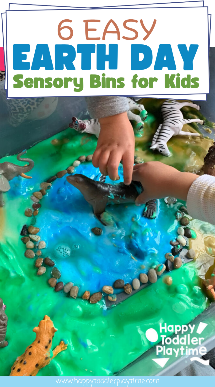 6 Easy Sensory Bins for Earth Day - Happy Toddler Playtime