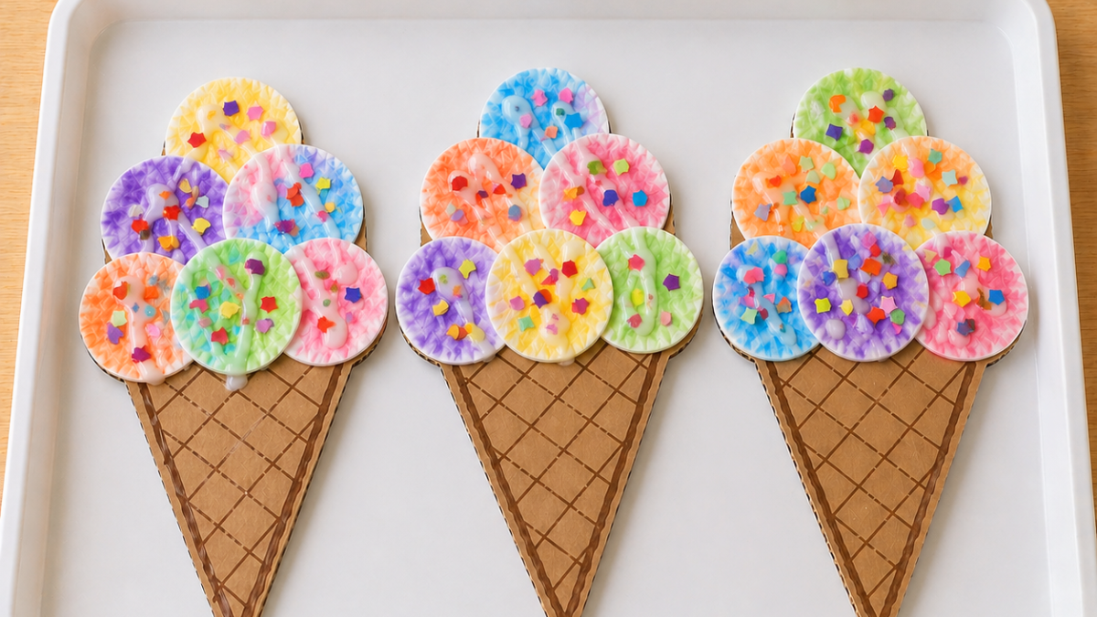 Ice Cream Cone Volcanoes: Easy STEM Activity - Happy Toddler Playtime