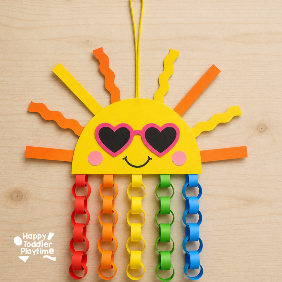 Summer Countdown Craft (with free printable) - Happy Toddler Playtime